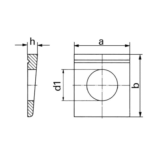 HV-Keilscheibe, DIN 6917, Stahl, feuerverzinkt | Berner®