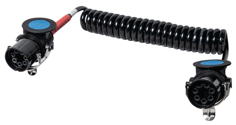Cordon spiralé ABS/EBS 24V 7 pôles 3,5m ADR, vente pour professionnels ...