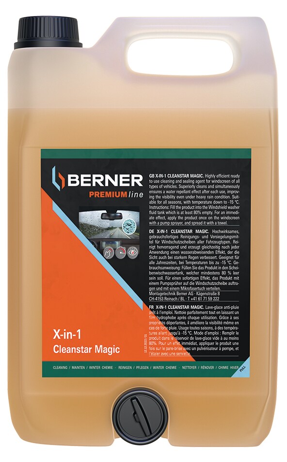 Nettoyant pour pare-brise X-en-1 Cleanstar Magic Premium, vente pour professionnels | Berner®