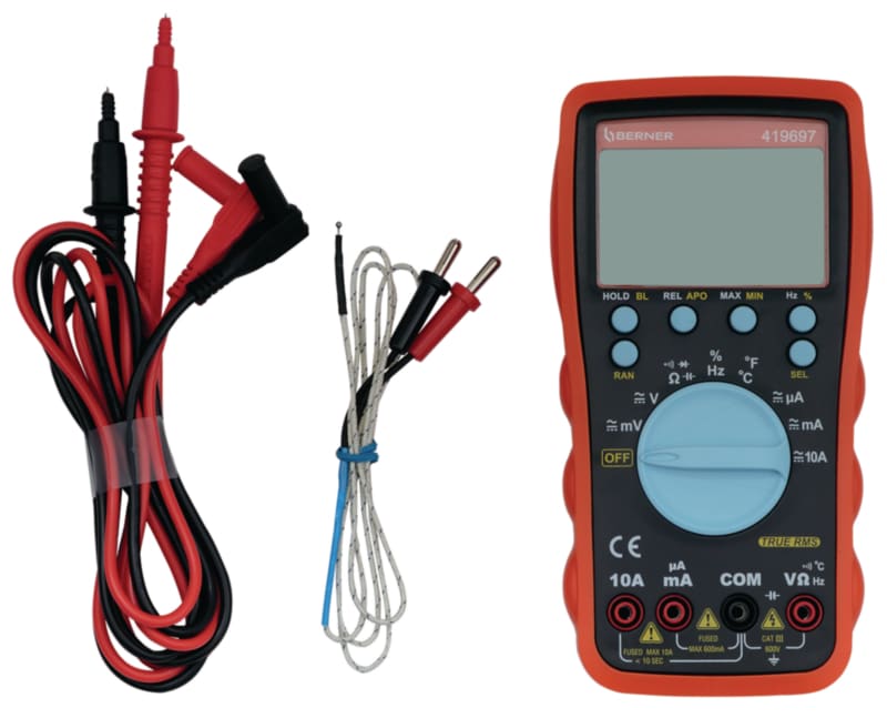 Multimètre digital TRMS 600 V, vente pour professionnels | Berner®